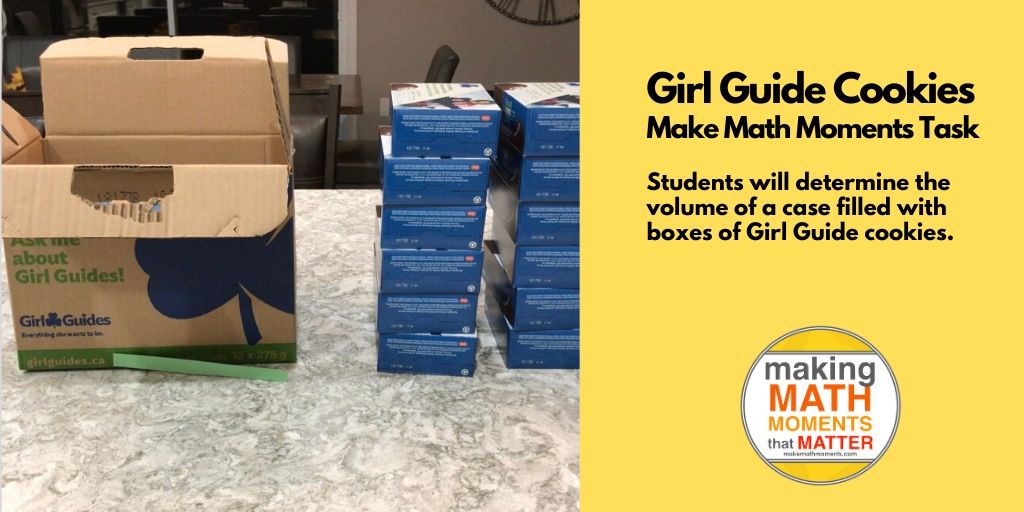Girl Guide Cookies - Make Math Moments Academy