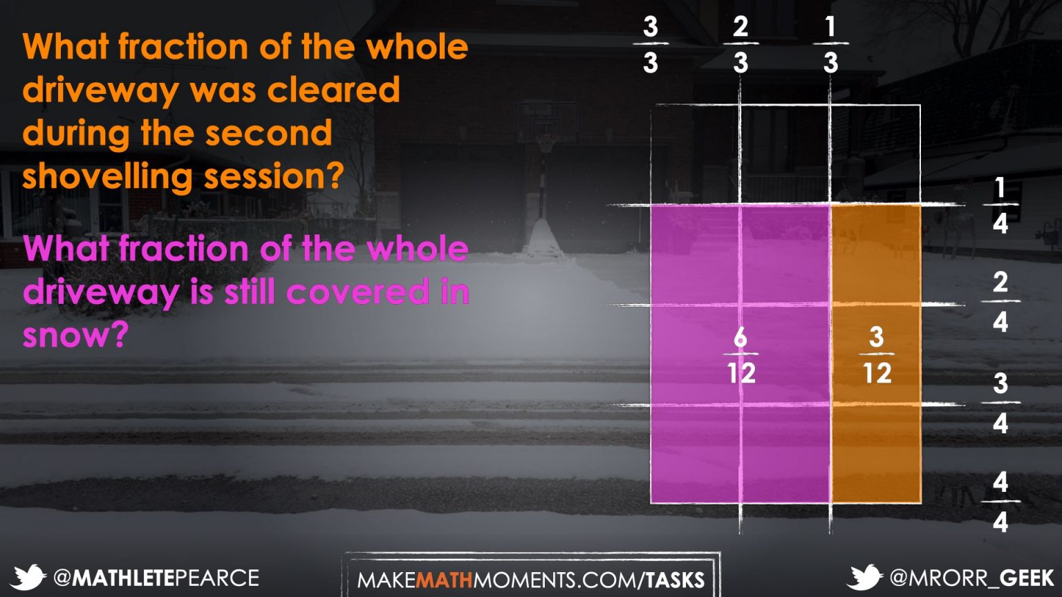 Shovelling The Driveway | Multiplying Fractions | Problem Based Math Unit