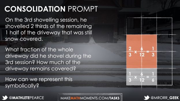 Shovelling The Driveway | Multiplying Fractions | Problem Based Math Unit