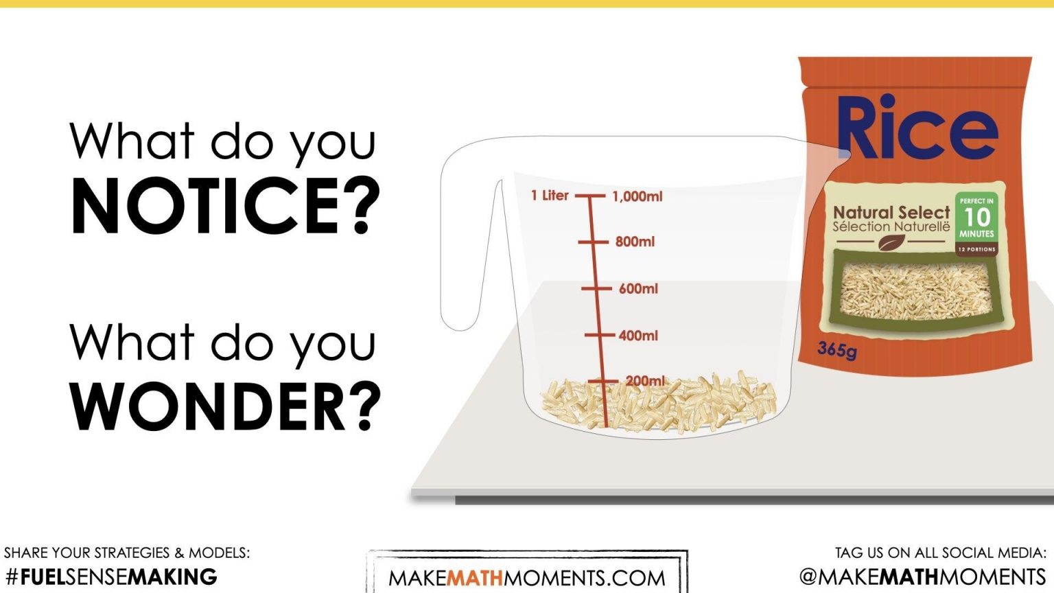 Rice Ratios | Proportions, Ratios and Rates Real World Math Unit
