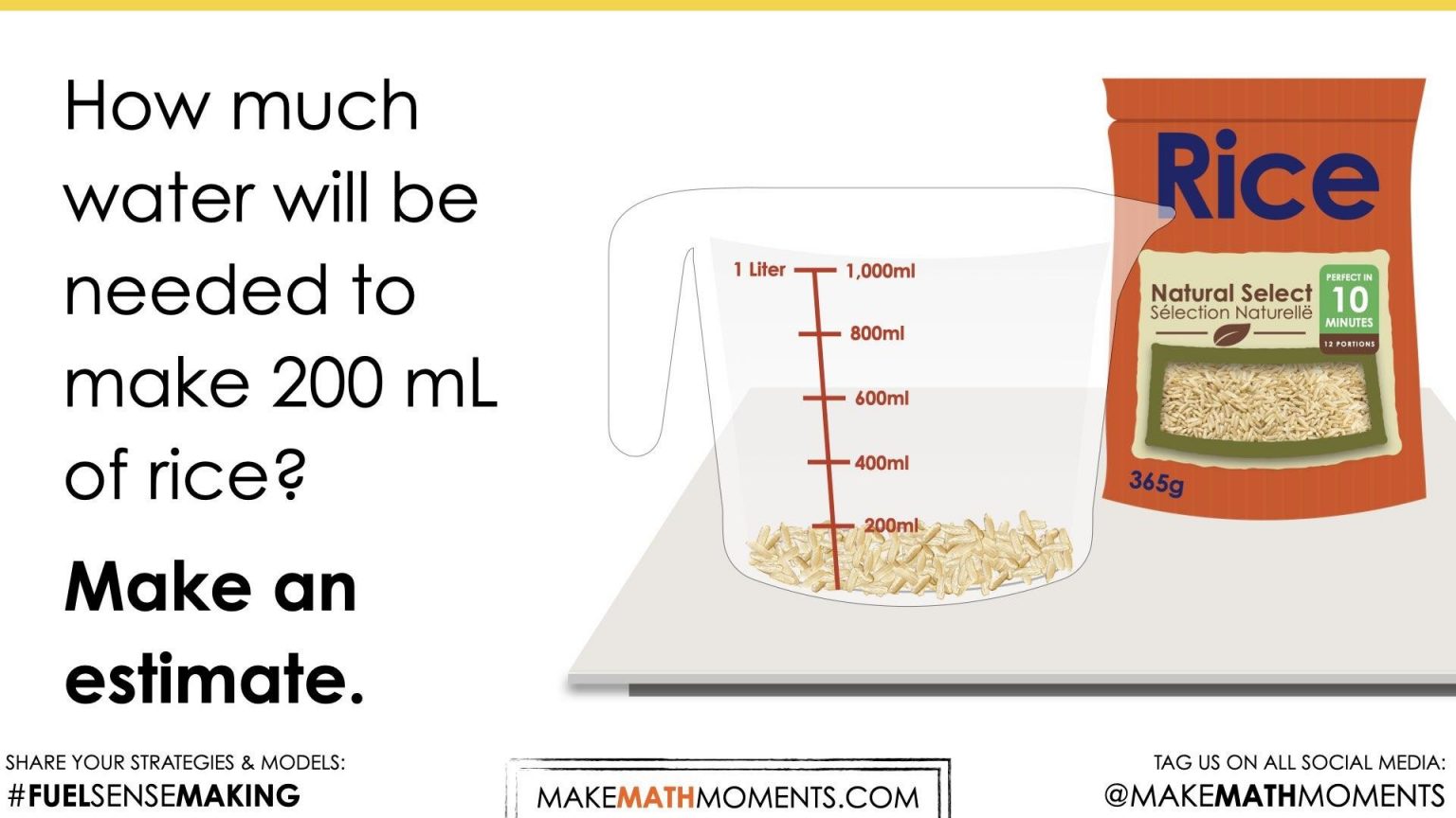 Rice Ratios | Proportions, Ratios and Rates Real World Math Unit