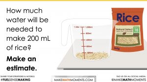 Rice Ratios | Proportions, Ratios and Rates Real World Math Unit