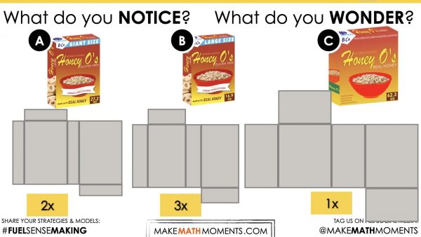 Can’t Get Enough Cereal | Problem Based Lesson: Volume and Surface Area ...