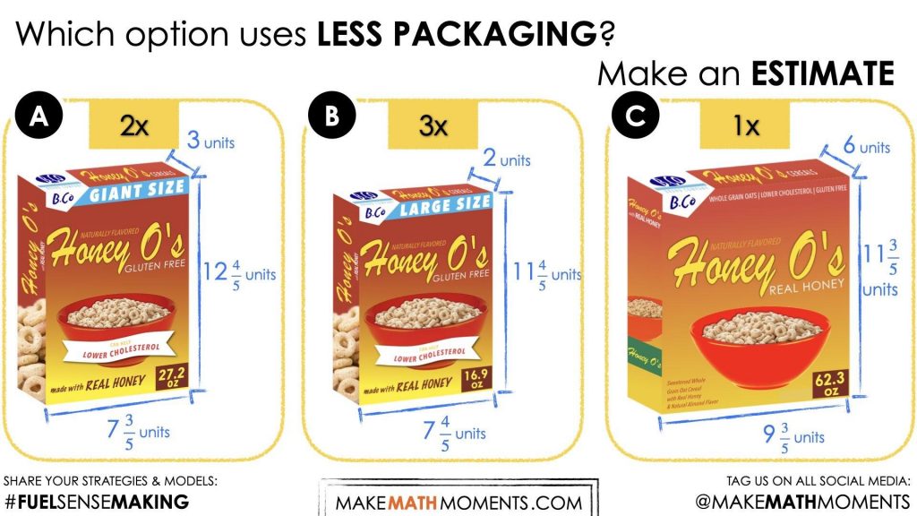 Can’t Get Enough Cereal | Problem Based Lesson: Volume and Surface Area ...