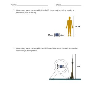 Stacking Paper [Day 1] | Solving Proportional Relationships 3 Act Math Task
