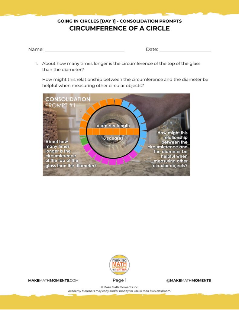 Going In Circles! | Exploring Pi: Formula for Circumference of a Circle