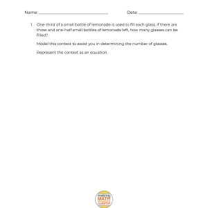 Pizza Party | Dividing Fractions | Quotative Division Problem Based Lesson