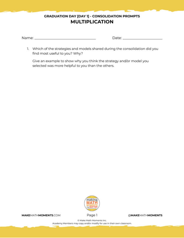 Graduation Day - Make Math Moments Academy