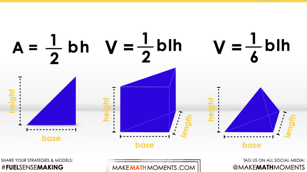 Prisms and Pyramids | Comparing the Volumes of Prisms & Pyramids
