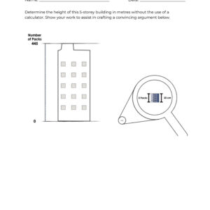 Stacking Paper [Day 2] | Proportions Worksheet & Visual Number Talk