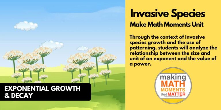 Invasive Species | Patterning & Exponents Real World 3 Act Math Unit