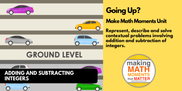 Going Up? | Adding and Subtracting Integers 3 Act Math Tasks & Practice