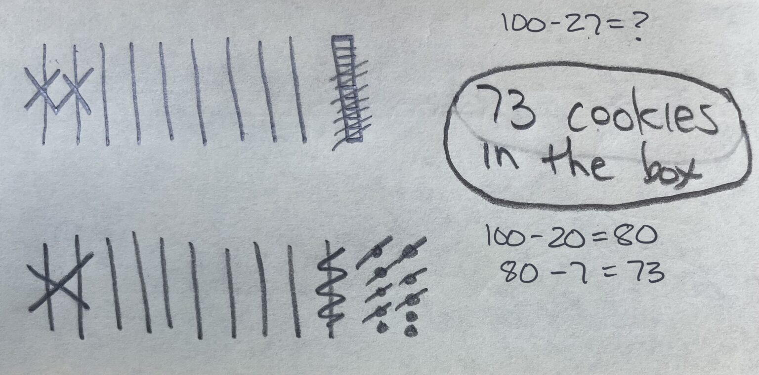 How Many Cookies? [Day 1] Subtraction Within 100 Real World Math