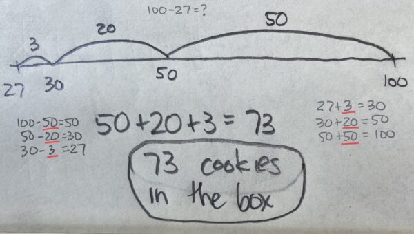 How Many Cookies? [Day 1] Subtraction Within 100 Real World Math