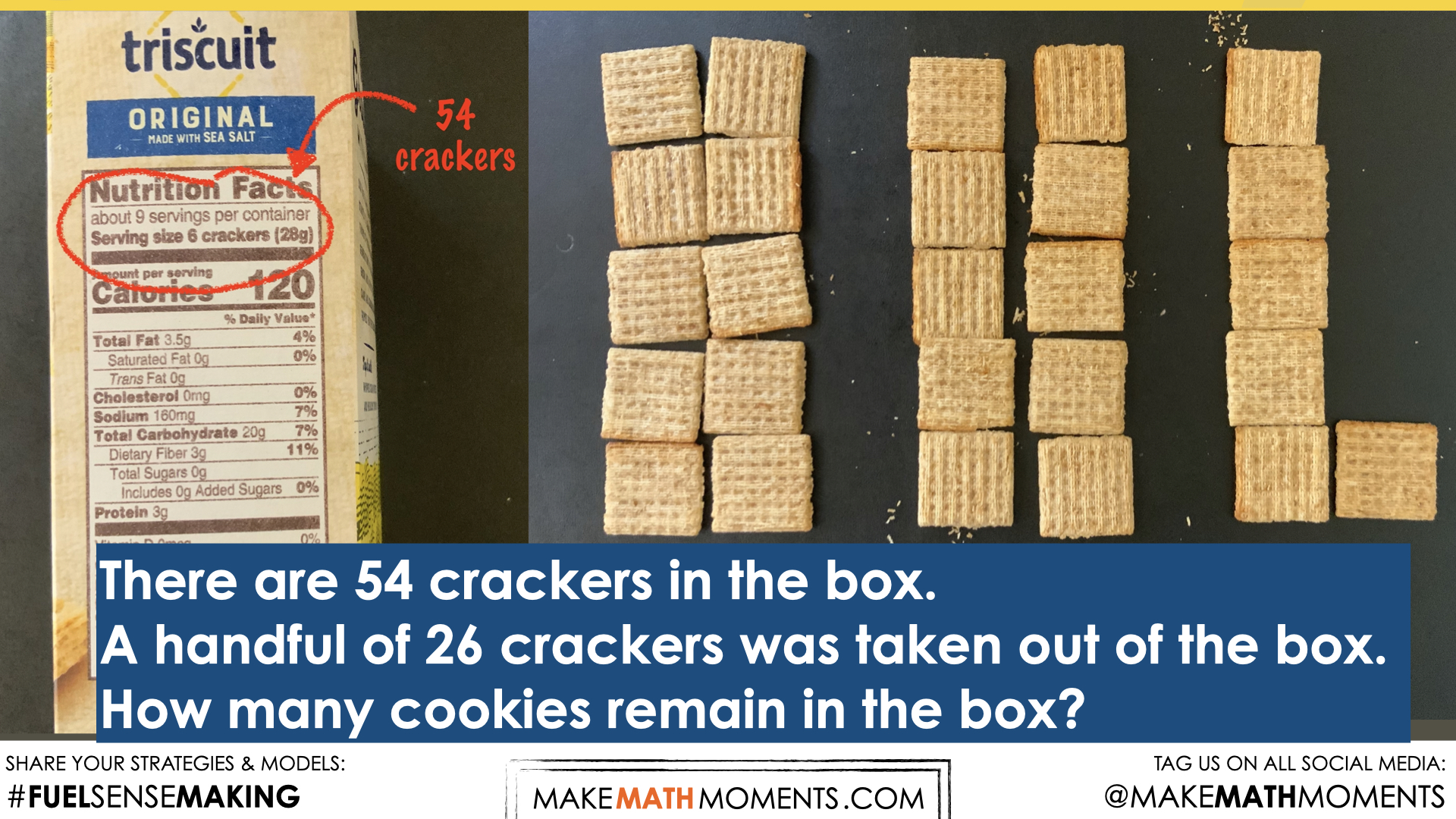 How Many Cookies? [Day 3] | Subtract Within 100 3 Act Math Task