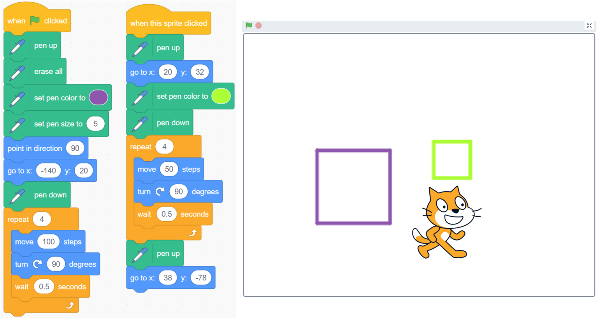 Code Trip [Day 1] | Investigating How to Draw a Square Coding Lesson