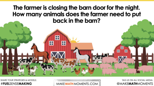 Barn Yard [Day 1] - Subtraction Lesson: Counting Back and Adding Up