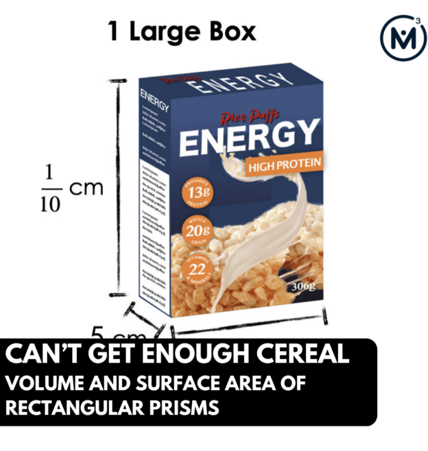 Can’t Get Enough Cereal | Volume and Surface Area of Prisms Assessment ...