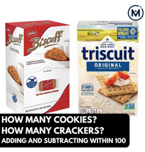 How Many Cookies? [Day 1] Subtraction Within 100 Real World Math