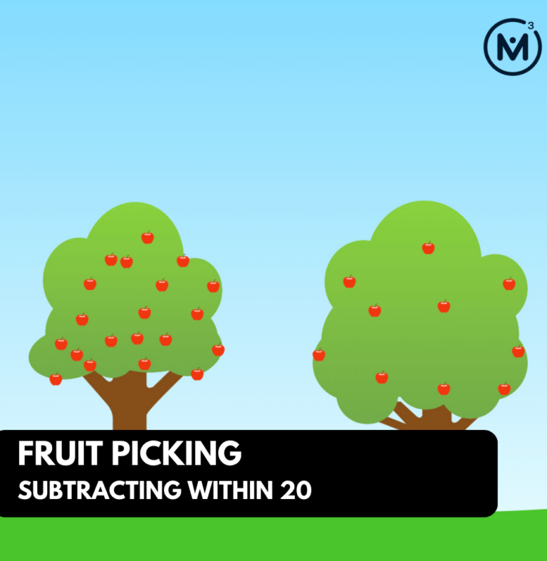 Fruit PIcking [Day 1] | Subtracting Within 20 | Subtraction 3 Act Math Task