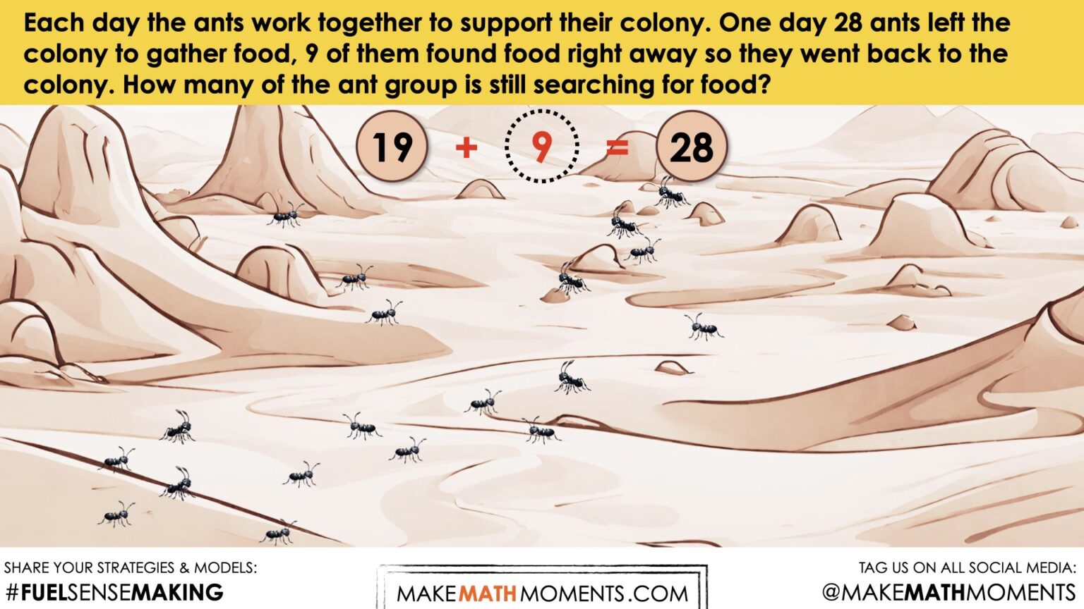 Army of Ants | Subtraction Strategy: Round the Subtrahend and Adjust