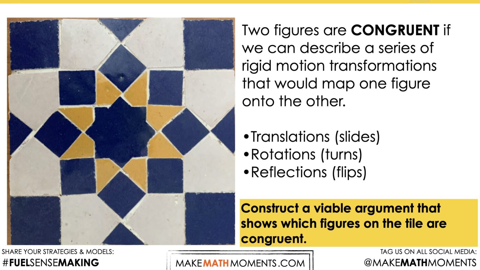 Tiles and Turtles | Problem Based Lessons: Transformations