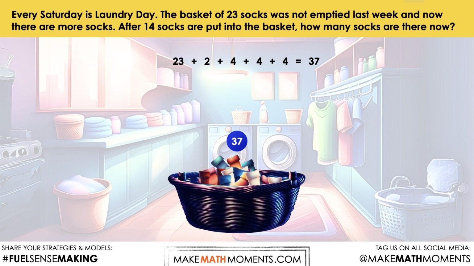 Laundry Day | Addition Within 50 | 3 Act